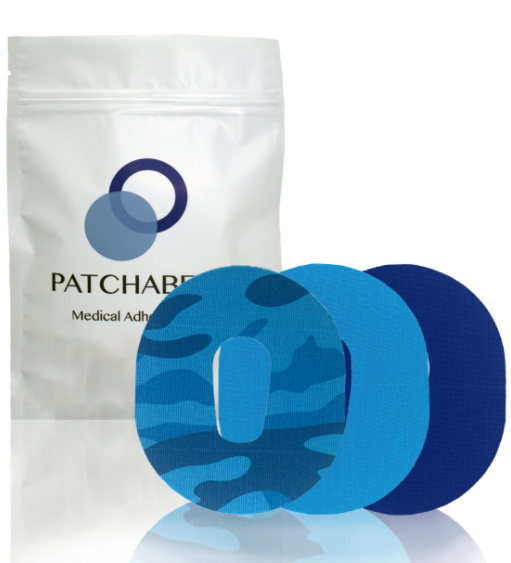 PATCHABETES - Dexcom Adhesive Patches - Blue Camo Multi-Pack